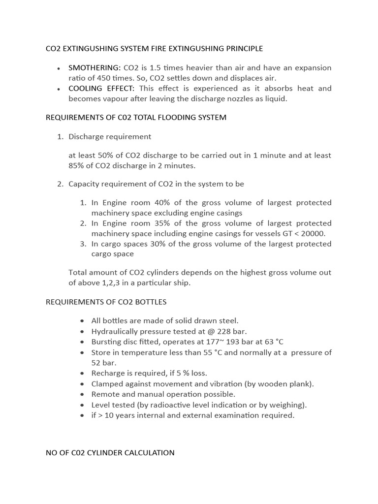 Co2 Extingushing System Fire Extingushing System | Download Free PDF ...