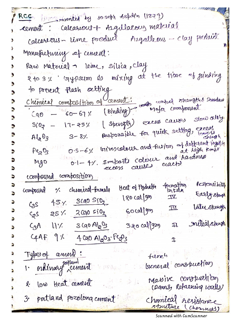 Short Notes RCC Design | PDF
