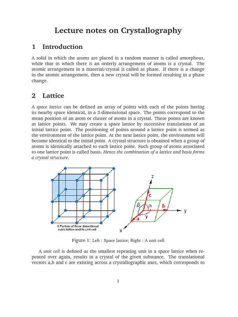Crystallography | PDF | Crystal Structure | Crystal