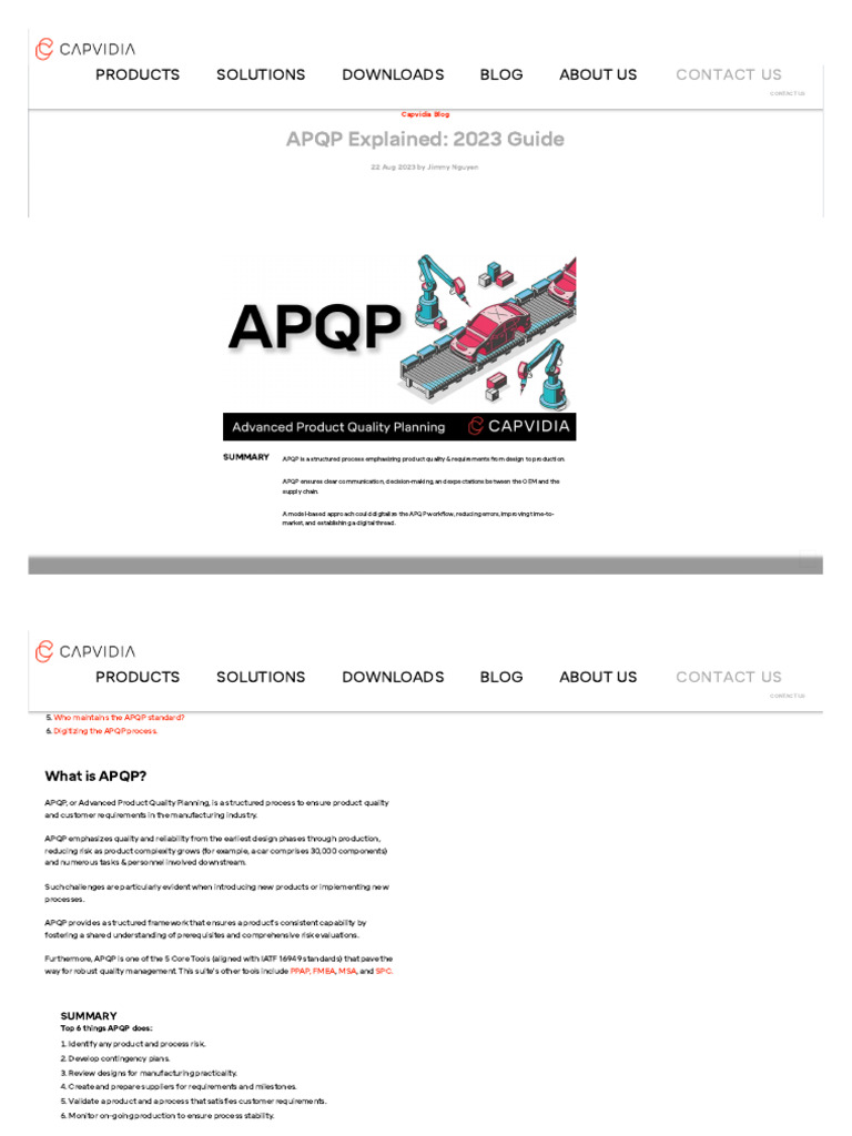 APQP Explained - 2023 Guide | PDF | Reliability Engineering ...