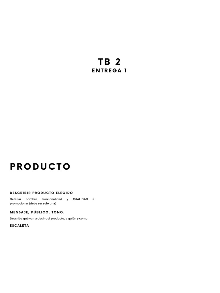 Presentación 01 TB2 | PDF