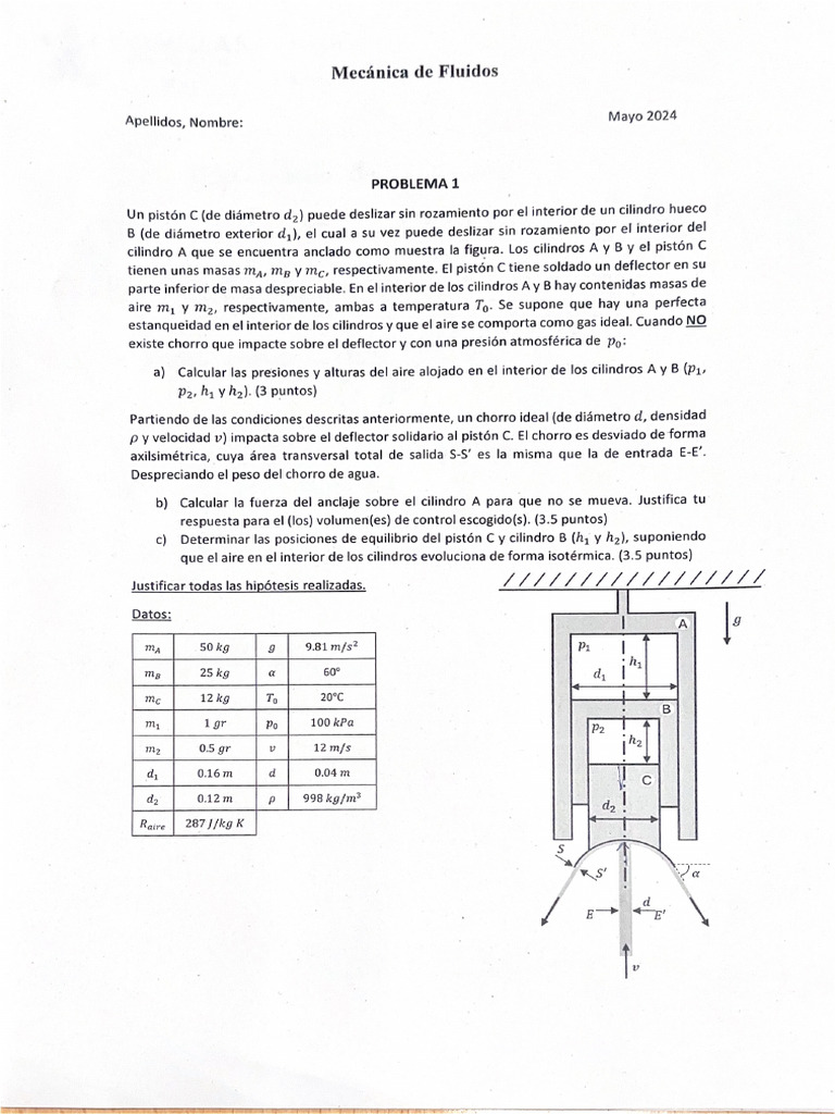 P1 Final Fluidos 2024 Corrección | PDF