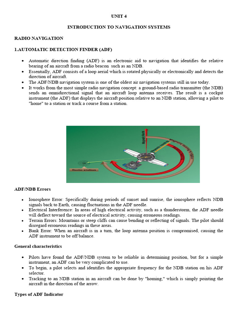 UNIT 4 Avionics | Download Free PDF | Inertial Navigation System | Global Positioning System