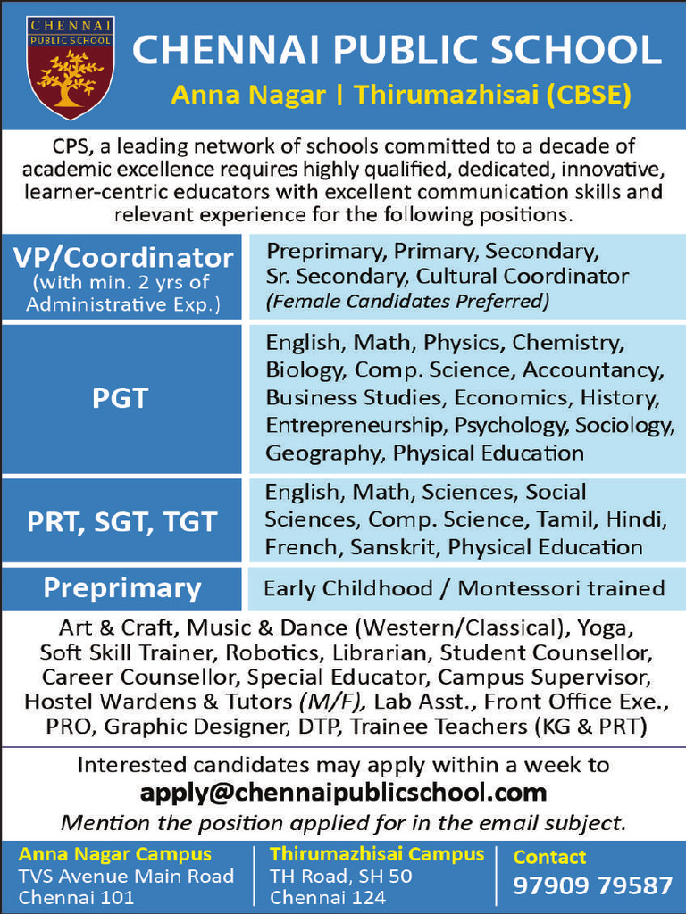 Career Chennai | PDF