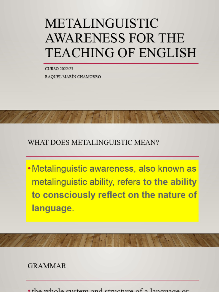 Metalinguistics 23-24 | Download Free PDF | Reading (Process ...