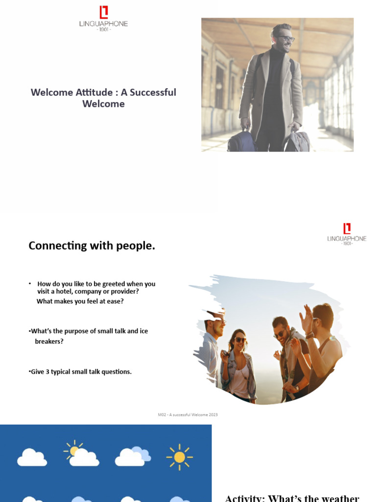 A Successful Welcome | PDF | Conversation | Human Communication