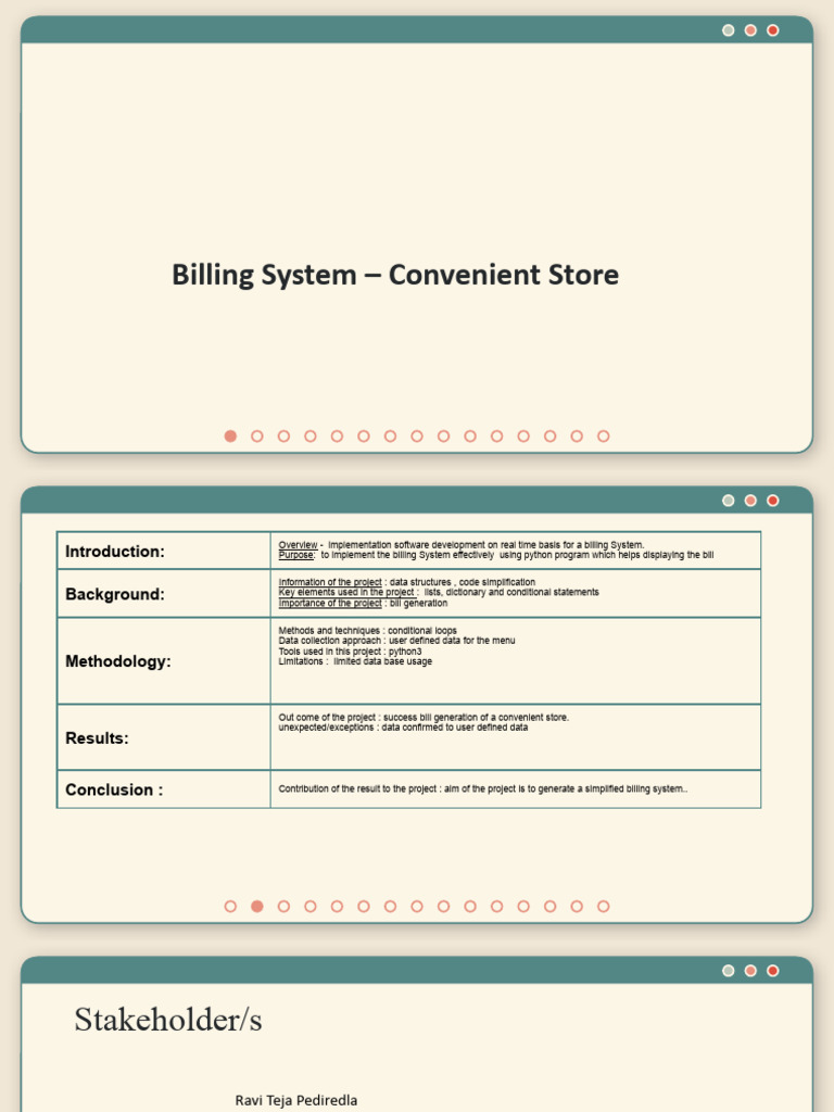 Python-Based Store Billing System | PDF