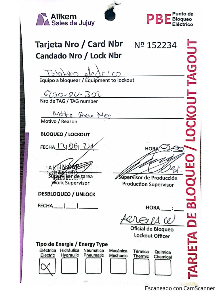 Tarjetas De Bloqueo Pdf