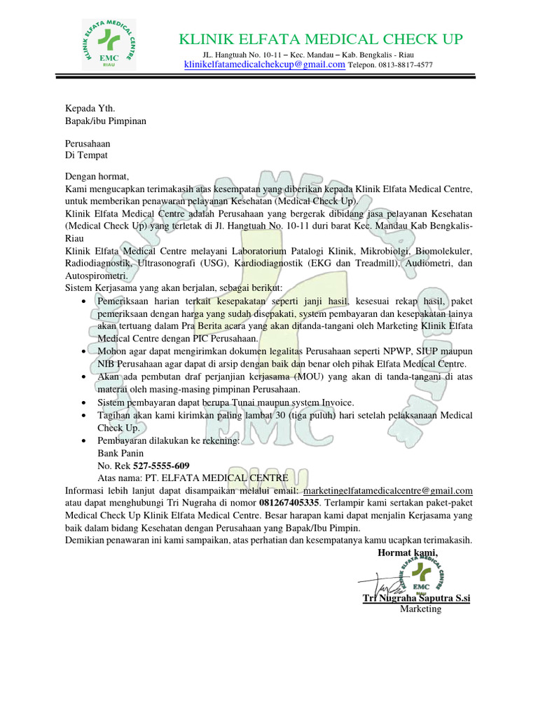 Medical Examination Matrix - v3 (Lama) | PDF | Pengembangan Diri