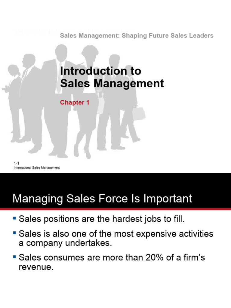 Chapter 1 Introduction To Sales Management | PDF | Sales | Strategic ...