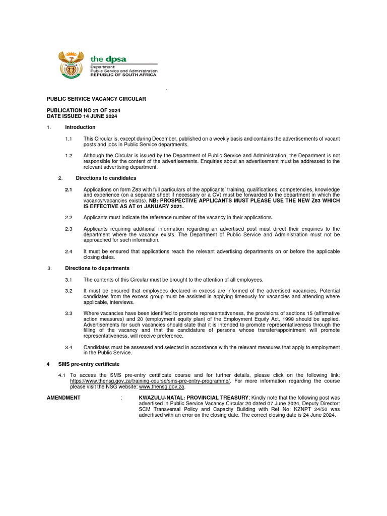 PSV Circular 21 of 2024 | PDF | Human Resource Management | Media (Communication)