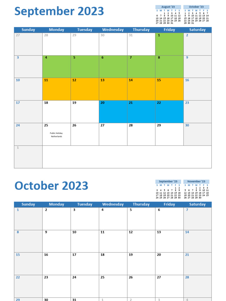 2023 - 3 Holidays September | PDF