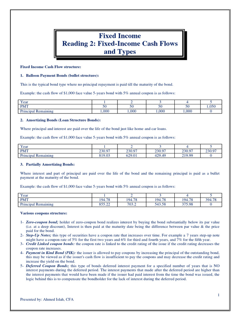 Reading 2 | PDF | Bonds (Finance) | Yield (Finance)