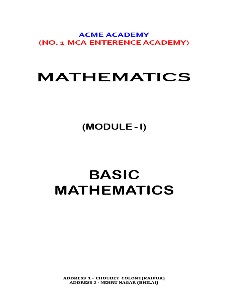 Fom Basics Pdf Numbers Rational Number