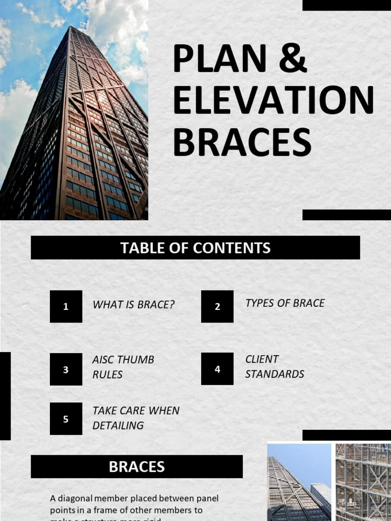 Brace ppt | PDF | Beam (Structure) | Column