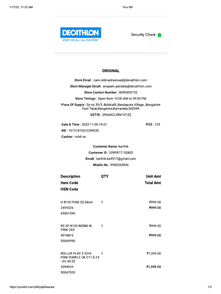 Skating Kit Bill | PDF