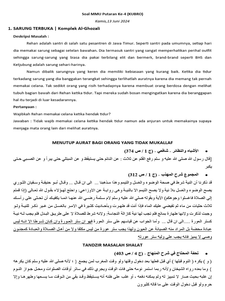 RUSEM MMU Putaran Ke-4 (KUBRO) - Damel Pak-Pak | PDF