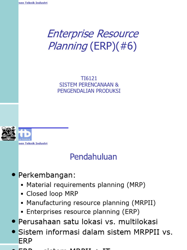 6 (Erp N6) | PDF | Enterprise Resource Planning | Information Technology