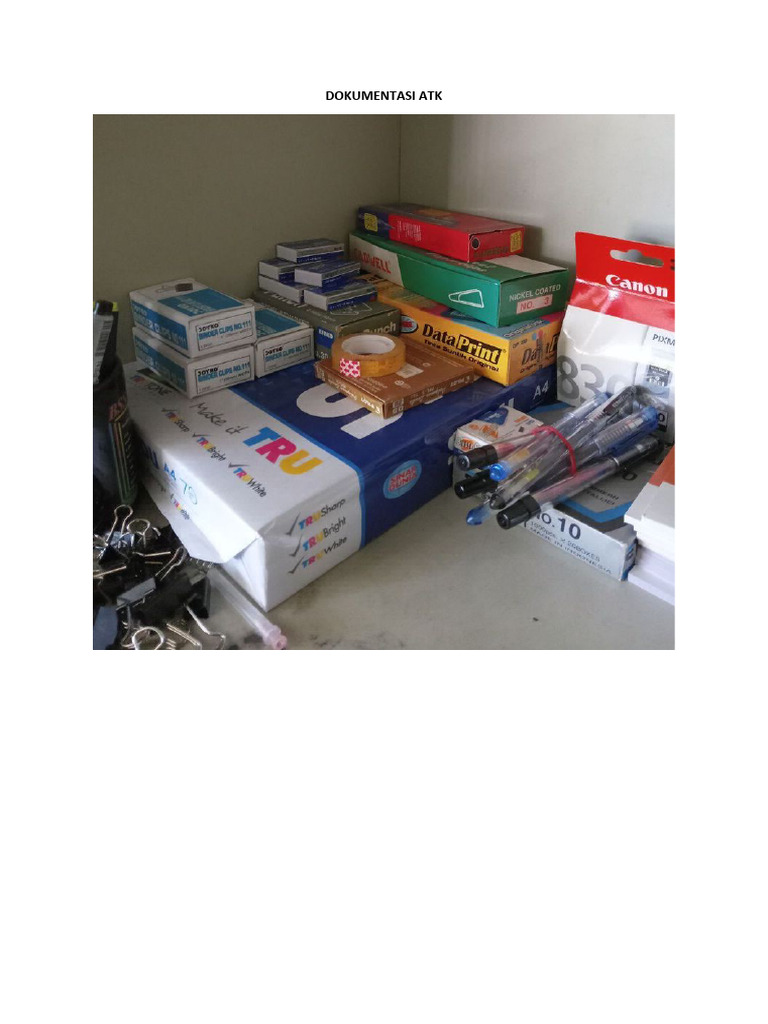9. DOKUMENTASI ATK, SPANDUK DAN MAMIN | PDF