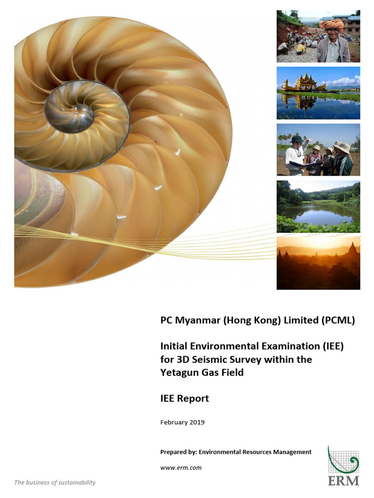 PC Myanmar (Hong Kong) Limited IEE For 3D Seismic Survey Withing The ...