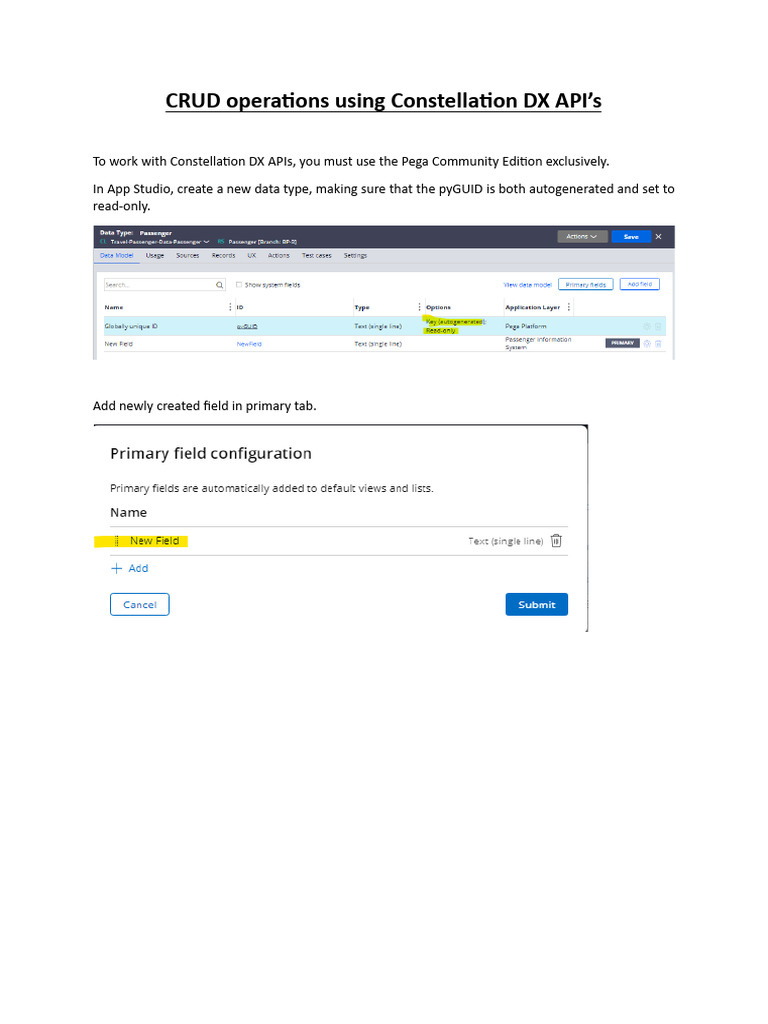 CRUD operations using Constellation DX API's | PDF | Information ...