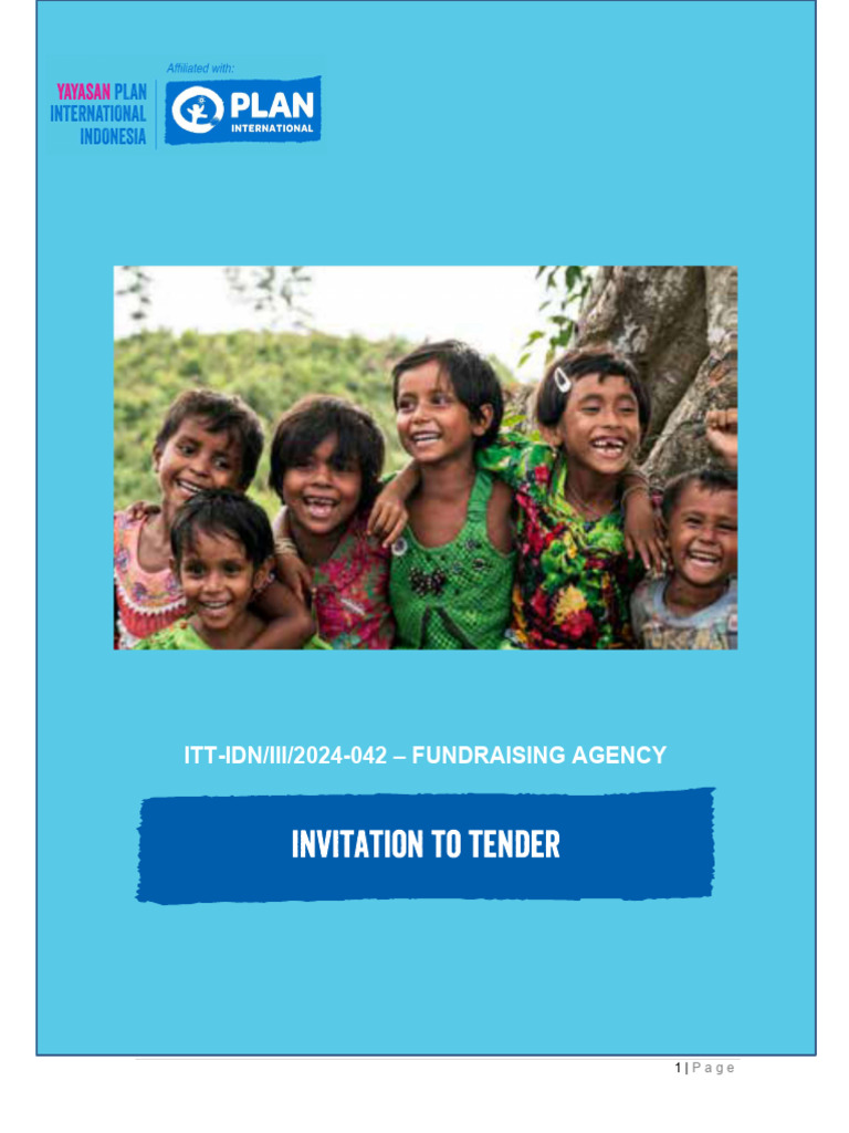 Invitation To Tender Template ITT Pack - F2F Agency | PDF | Fundraising ...
