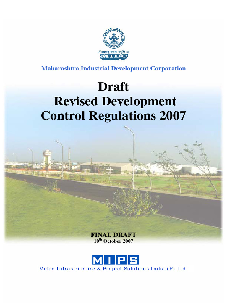 MIDC Revised Development Control 2024 | PDF | Building | Street