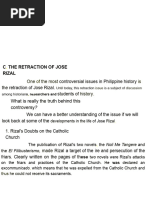 Rizal and Father Sanchez | PDF
