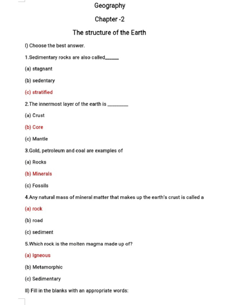 The Structure of The Earth | PDF