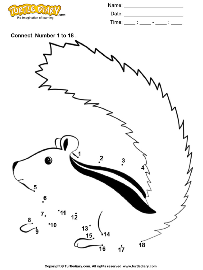 Connect Numbers One to Eighteen | PDF