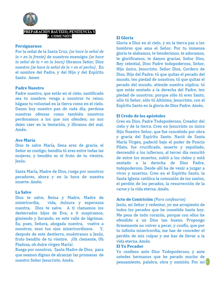 PREPARACION bautizo, confesion y Comunion 2016 | Descargar gratis PDF | eucaristía | Cristo (título)