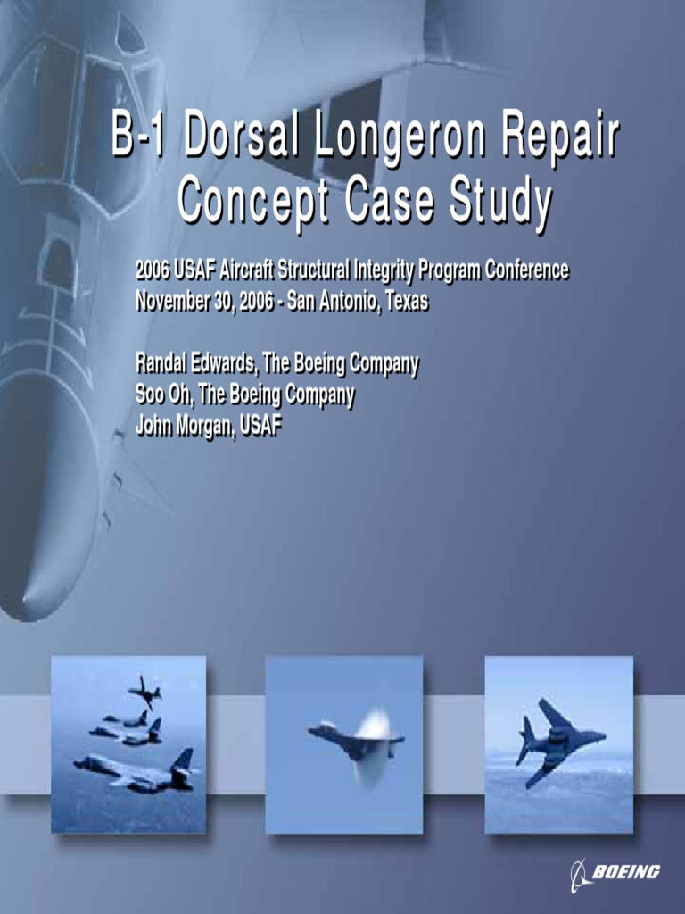 B-1 Dorsal Longeron Repair | PDF | Fatigue (Material) | Fracture