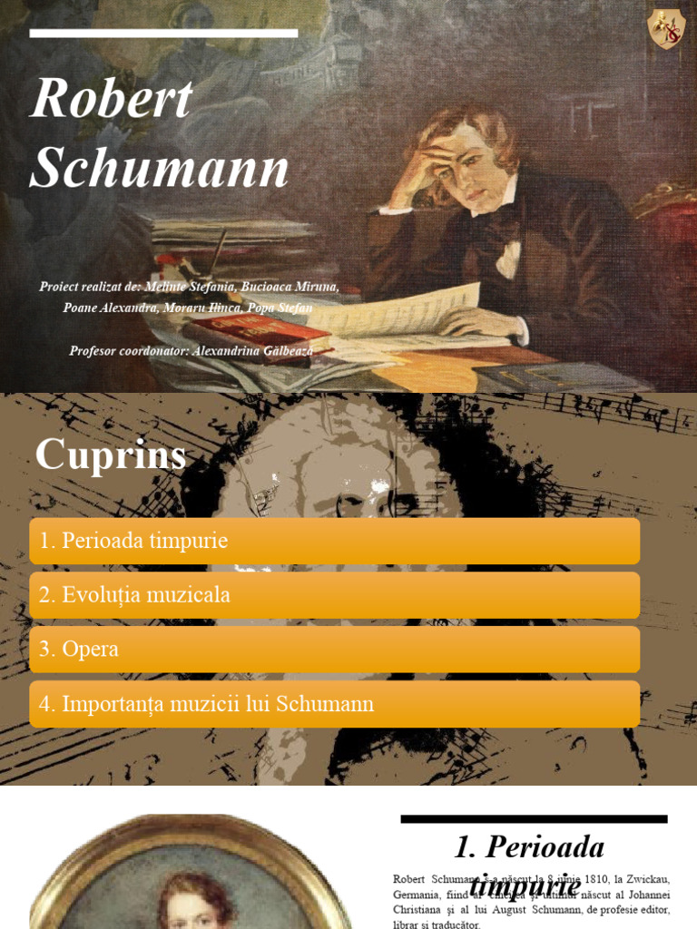 Robert Schumann Proiect | PDF