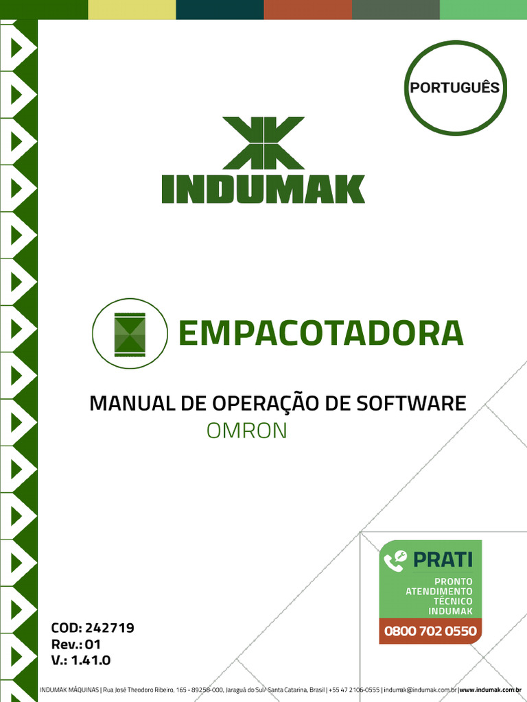 Manual da Empacotadora Indumak B 222 | PDF | Tempo | Controlador lógico ...