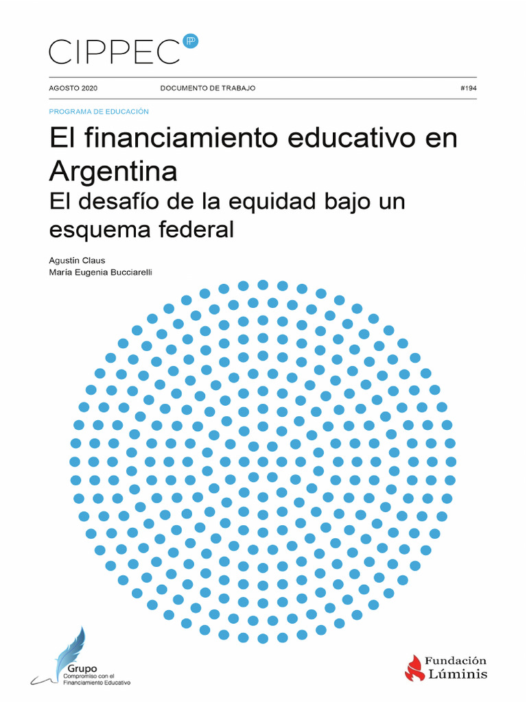 Financiamiento de La Educación - Claus y Bucciarelli | PDF ...