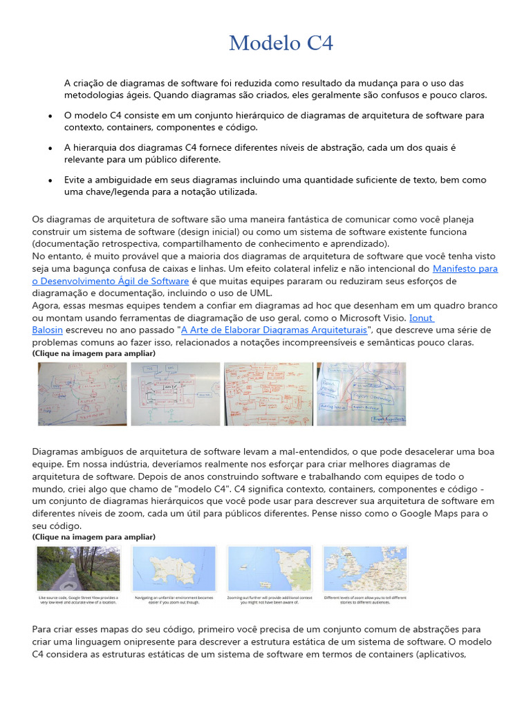 Modelo C4 | PDF | Modelo cliente – Servidor | Rede mundial de computadores