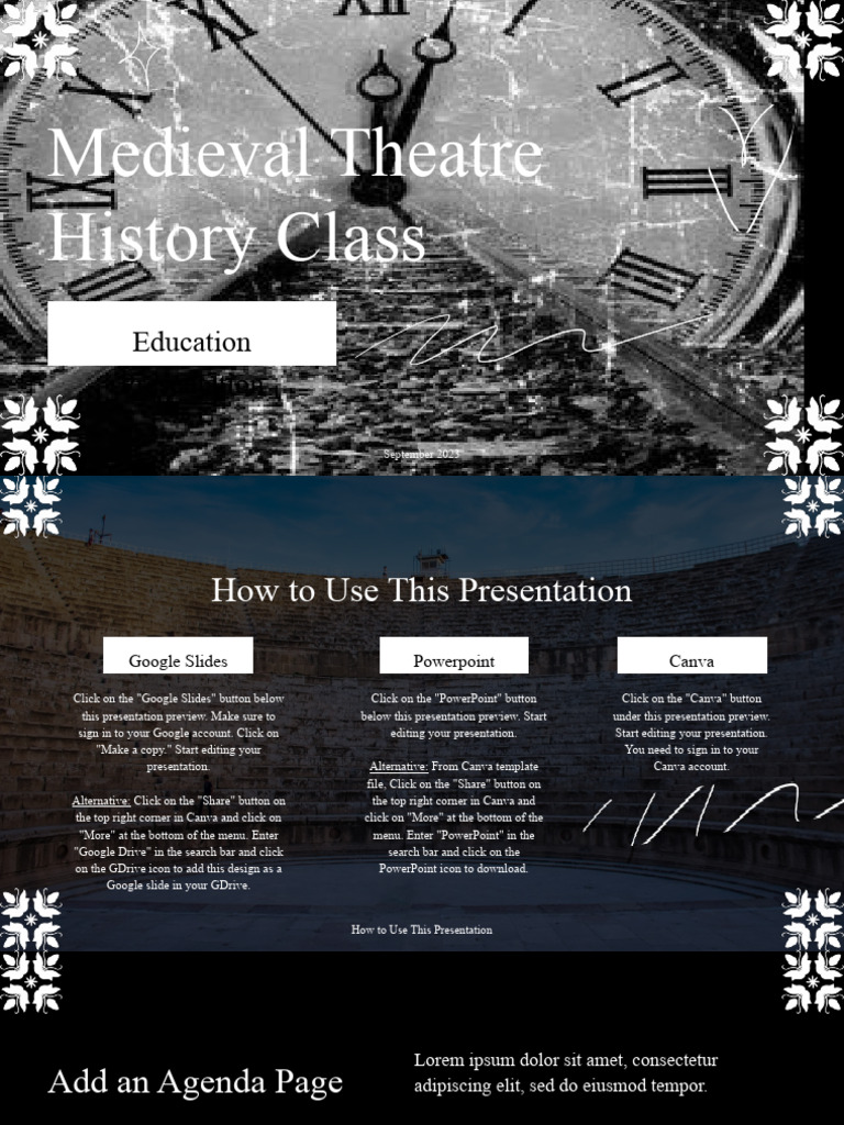 Minimal Medieval Theatre History Class Presentation | PDF | Computing ...