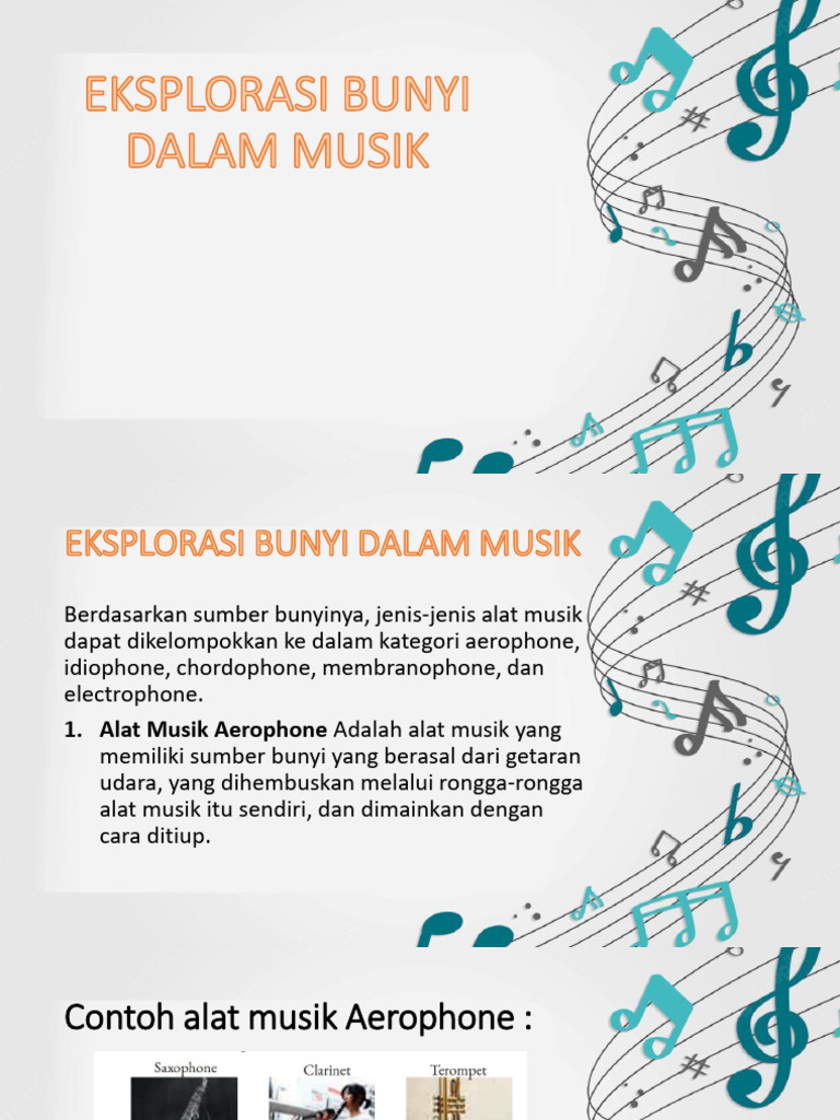 Eksplorasi Bunyi Dalam Musik | PDF | Seni & Disiplin Bahasa | Seni