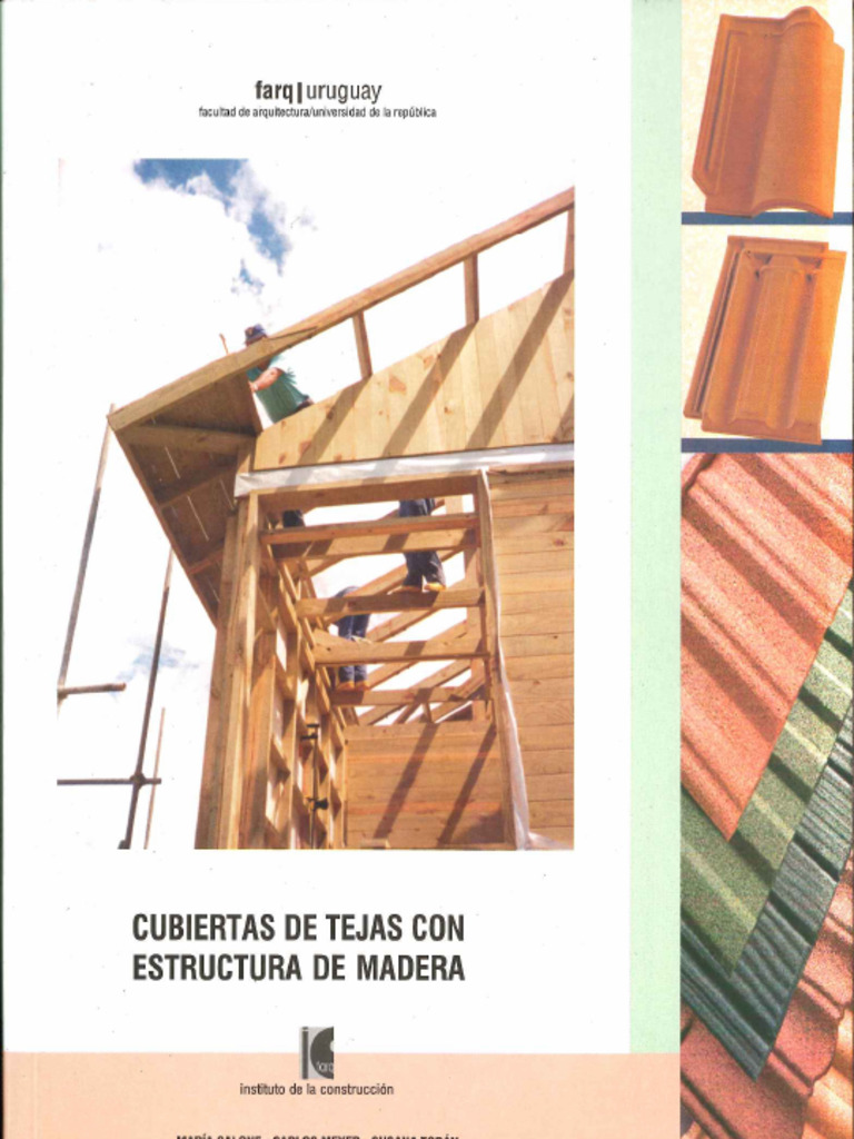 Cubiertas de Tejas Con Estructura de Madera | PDF
