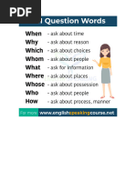 WH Question Words Exercises | PDF