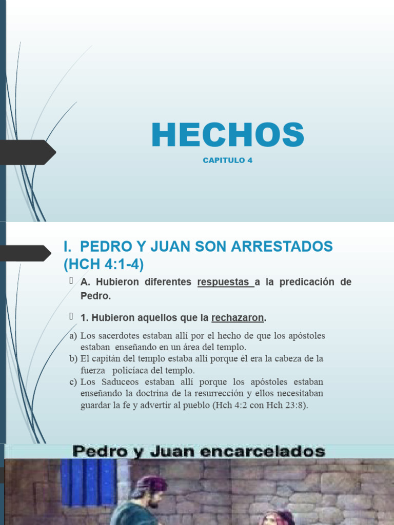 Hechos Capitulo 4 | PDF