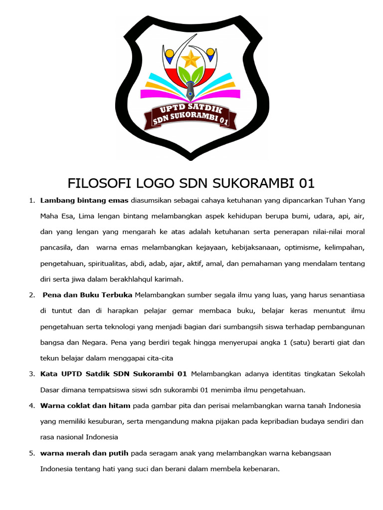 Filosofi Logo SDN Sukorambi 01 | PDF | Seni & Disiplin Bahasa