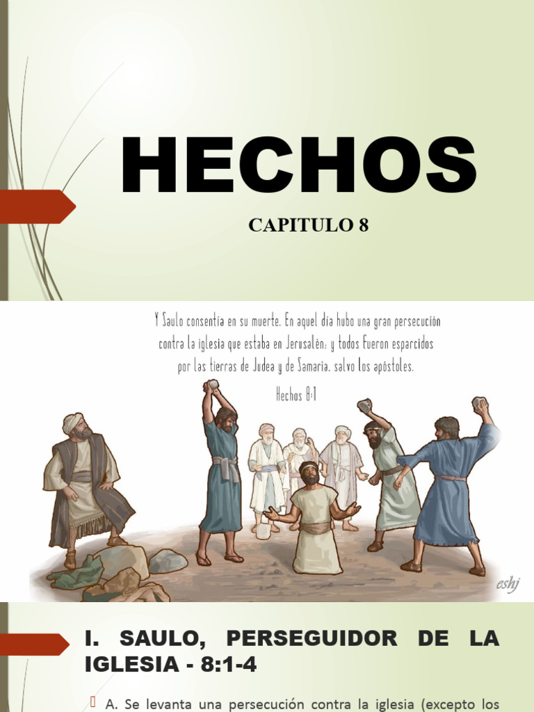 Hechos Capitulo 8 | PDF | Historia