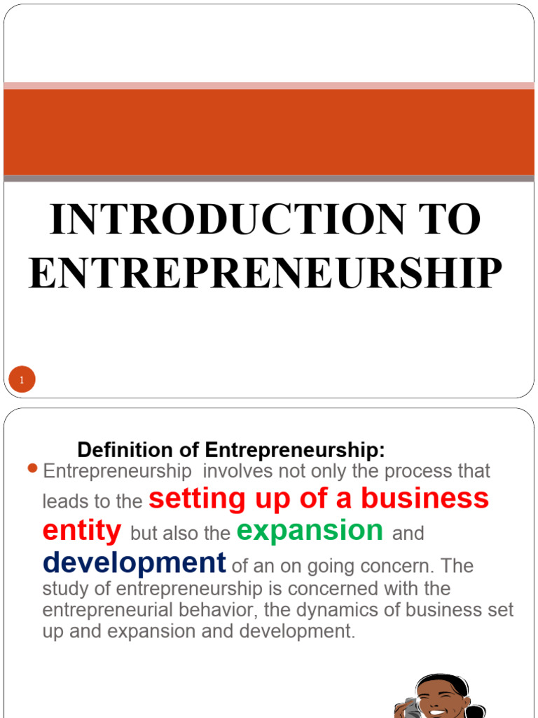 1 Introduction To Entrepreneurship | PDF | Entrepreneurship | Business