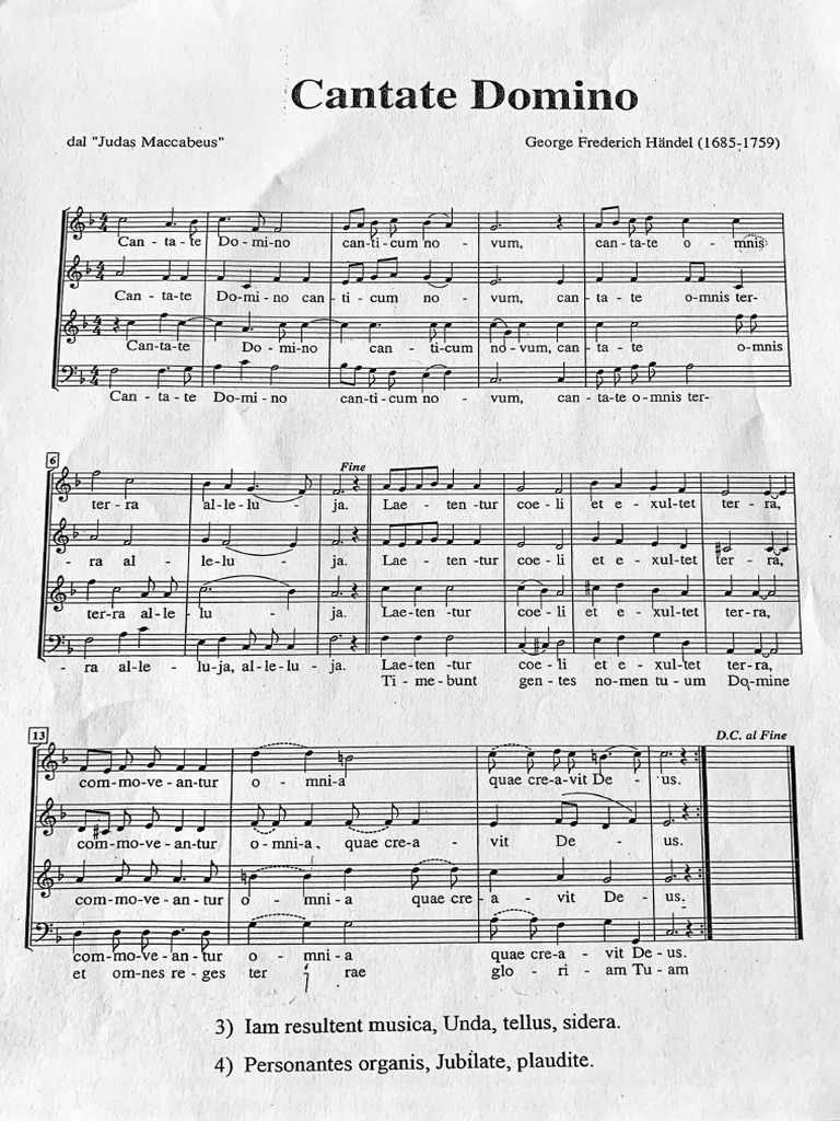 Cantate Domino | PDF