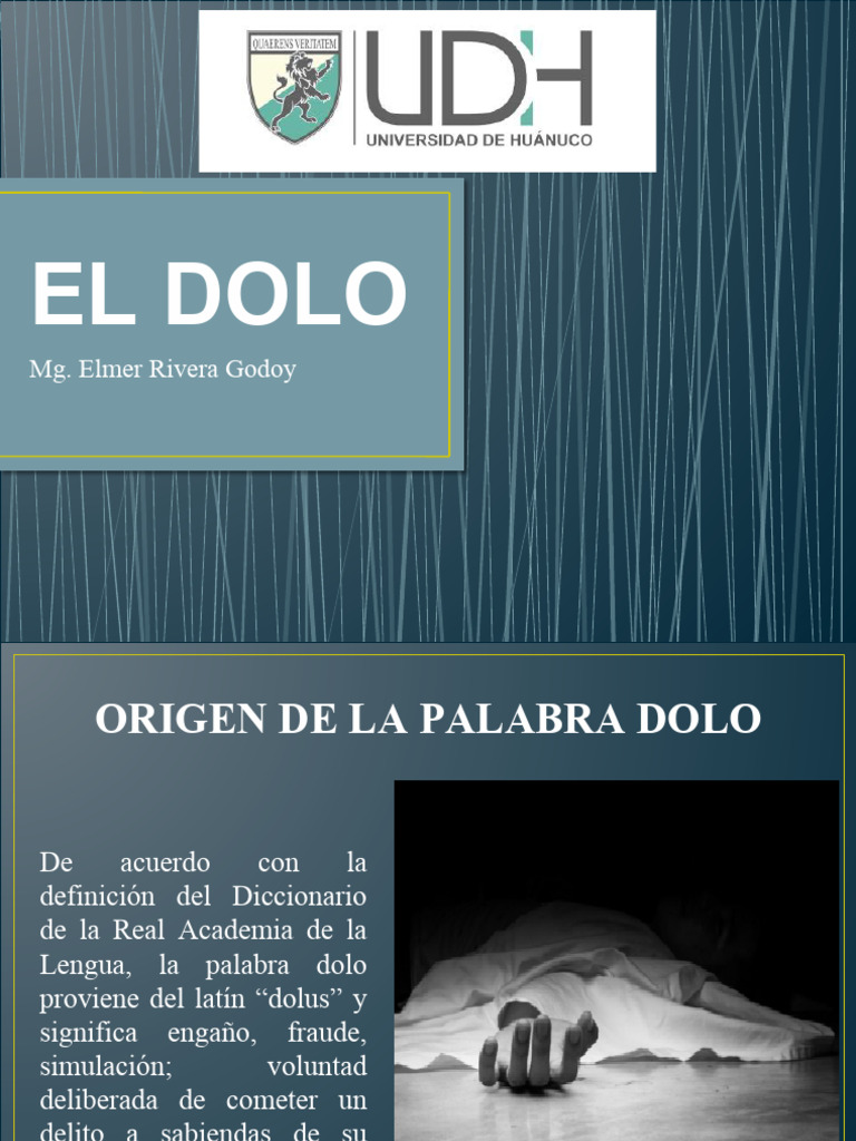 14. DOLO, | PDF | Intención (Derecho Penal) | Ley común