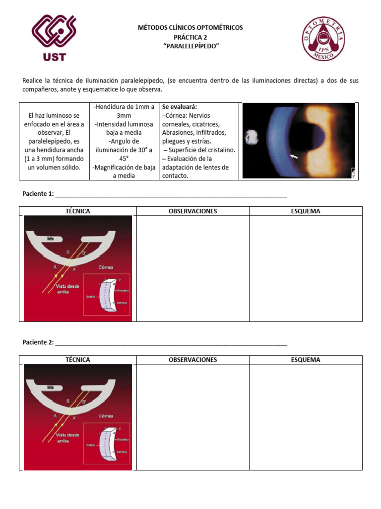 Técnicas de Iluminación Optométrica | PDF | Ciencia y matemáticas | Tecnología