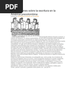Historia de la Escritura en América | PDF | Mesoamérica | Escritura