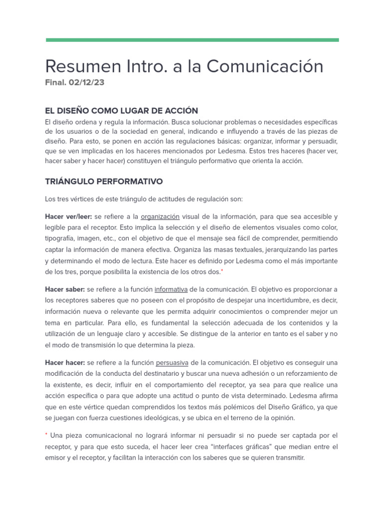 Resumen Intro. A La Comunicación Muñeco | PDF | Comunicación