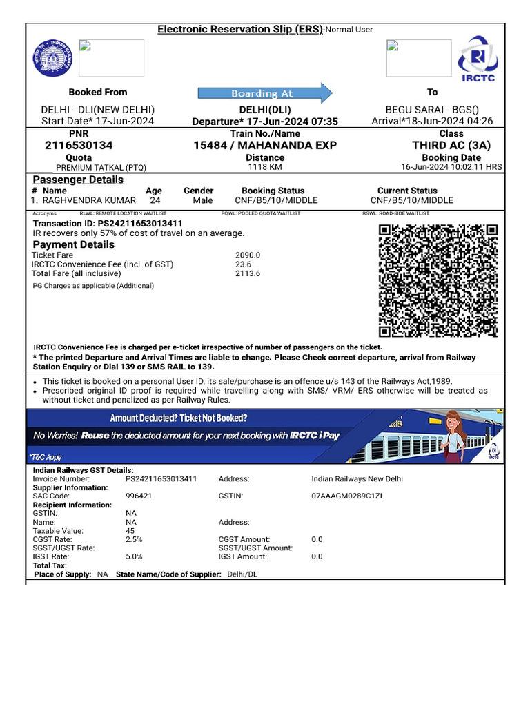 IRCTC Next Generation eTicketing System (1) | Download Free PDF ...